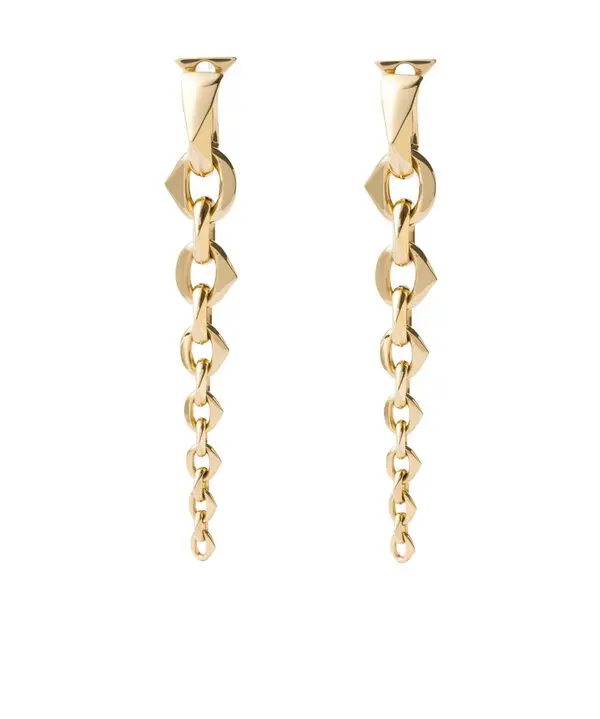 Prada Eternal Gold Pendant Earrings Gold - Yellow