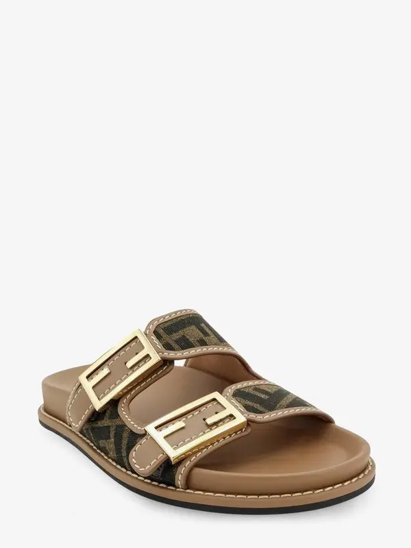 Fendi Feel Ff Fabric Sandals