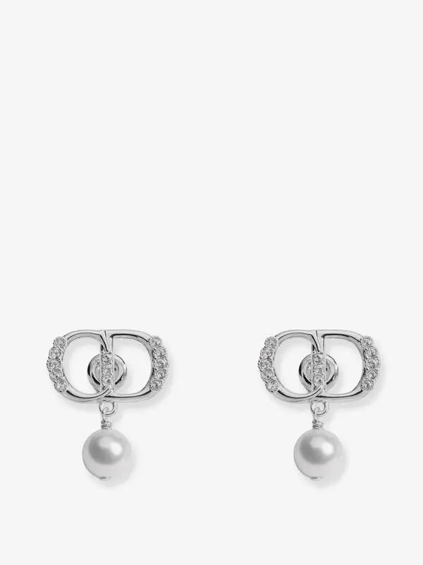 Dior Petit Cd Brass Earrings - Multicolor