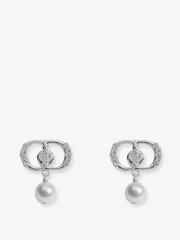Dior Petit Cd Brass Earrings - Multicolor