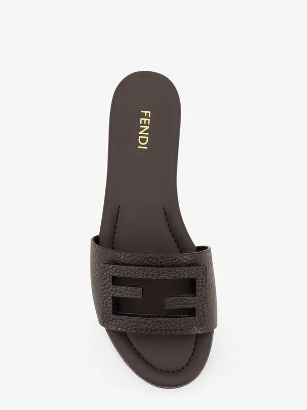 Fendi Leather Tube Sandals