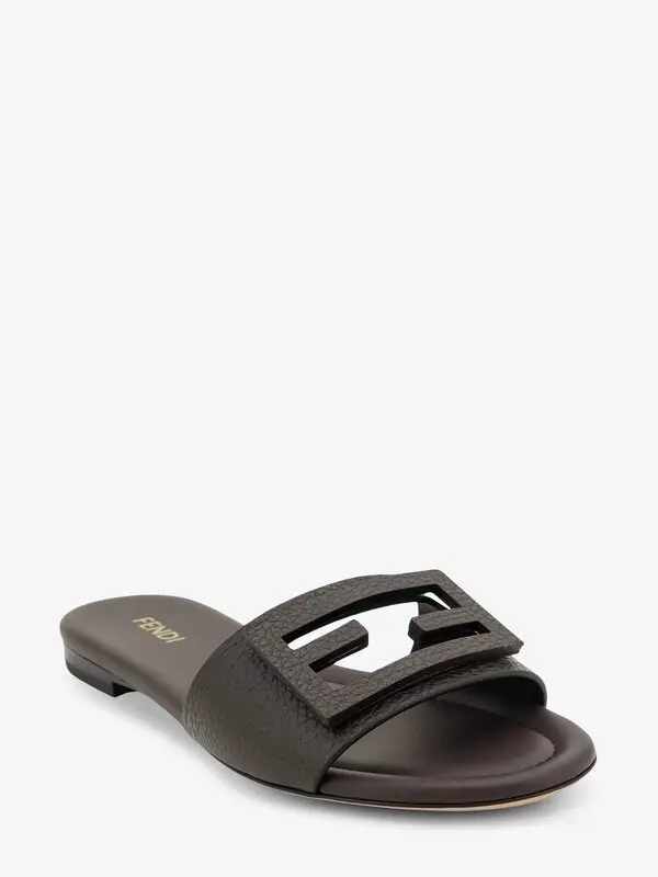 Fendi Leather Tube Sandals - Multicolor