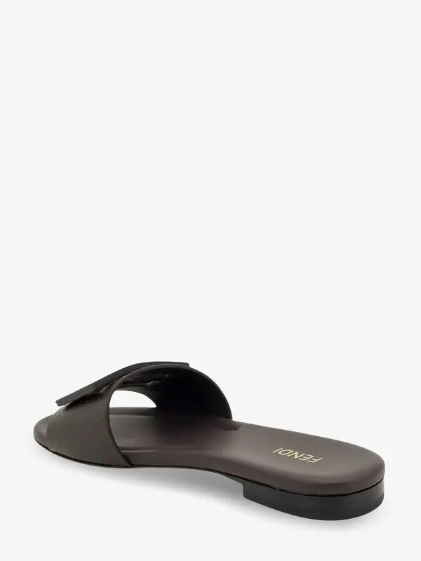 Fendi Leather Tube Sandals - Multicolor