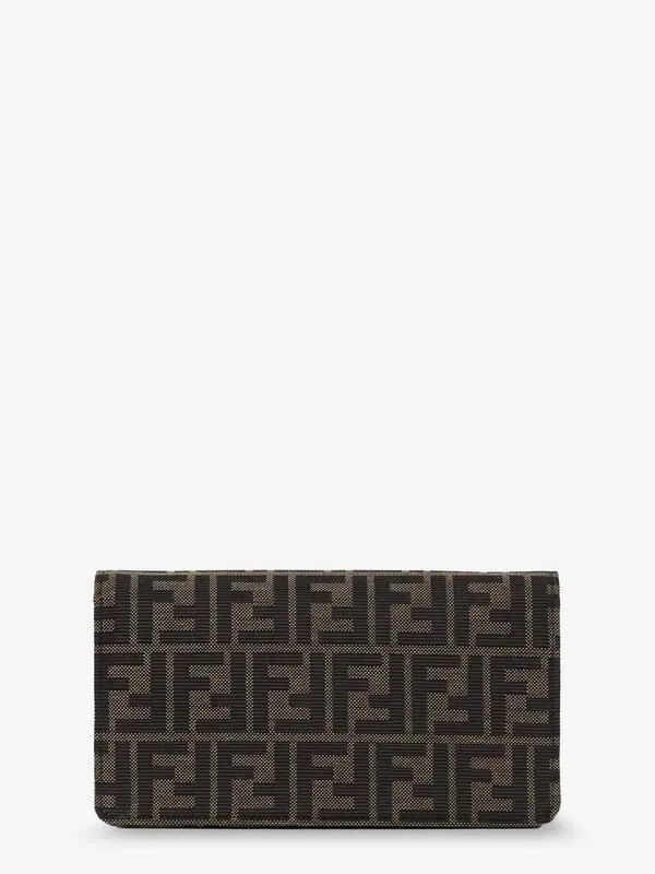 Fendi Wallet On Chain Tube Ff Zucca Fabric Crossbody Bag - Multicolor