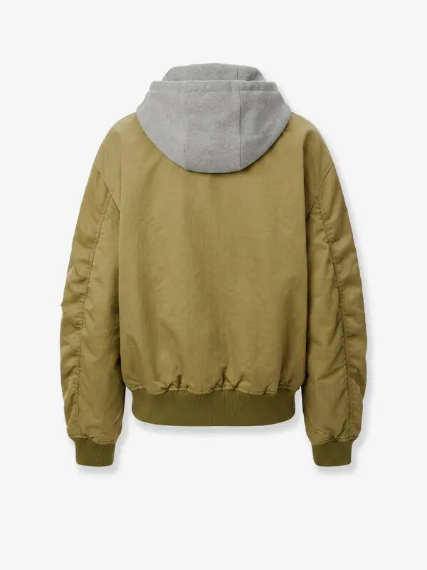Loewe Technical Fabric Bomber With Hood - Multicolor