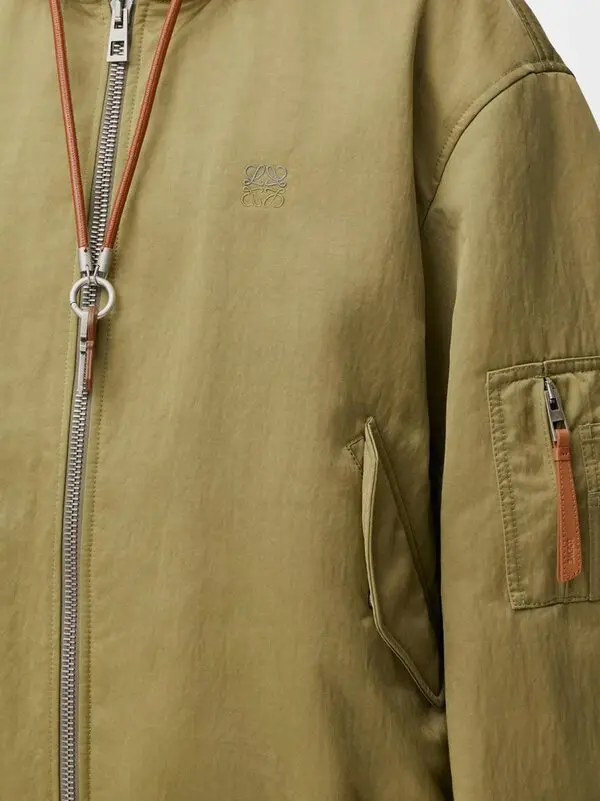 Loewe Technical Fabric Bomber With Hood - Multicolor