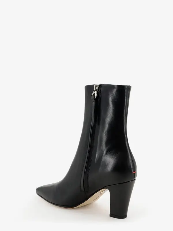 AeydĒ Leather Ankle Boots - Black