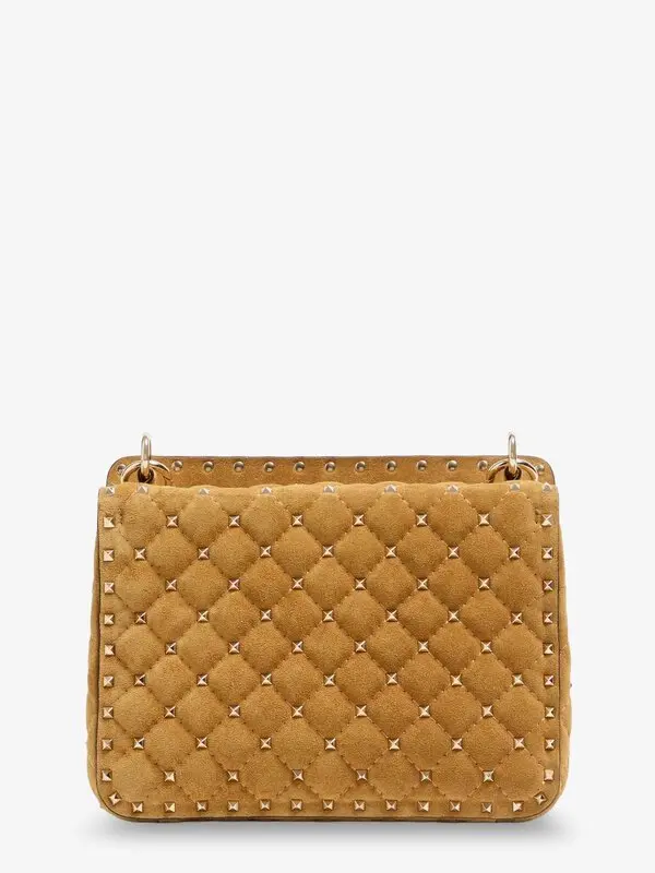 Valentino Garavani Rockstud Spike Suede Crossbody Bag With Iconic All-over Studs - Multicolor