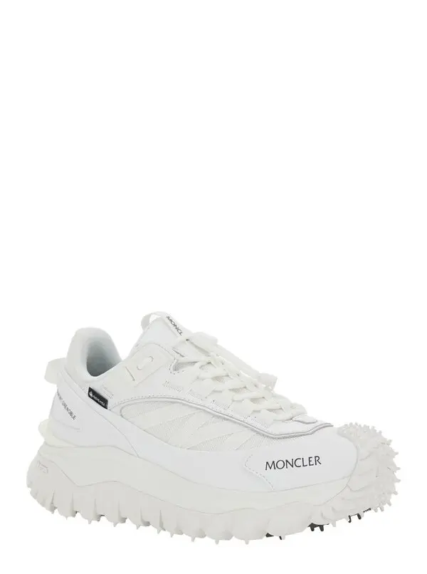Moncler Low Sneakers 'trailgrip Gtx' With Fabric Logo Detail White - Multicolor