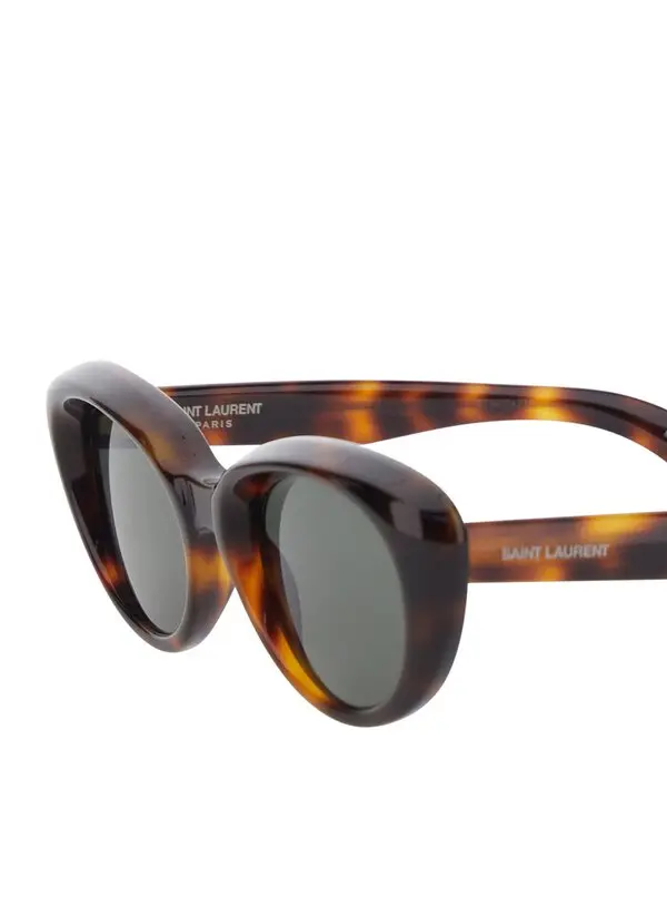 Saint Laurent Sl 859' Cat-eye Sunglasses With Cushion Acetate Frame And Nylon Lenses - Brown