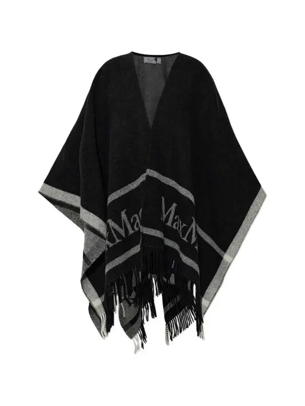 Max Mara Fringed Poncho