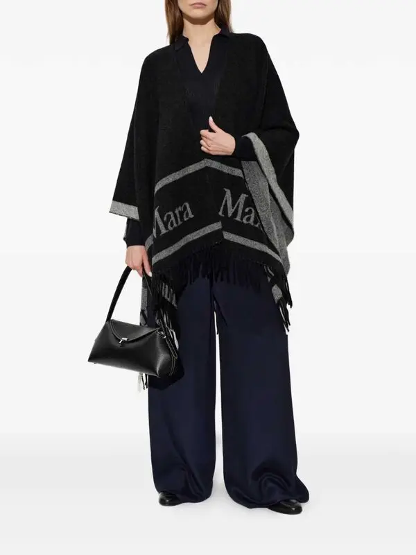 Max Mara Fringed Poncho