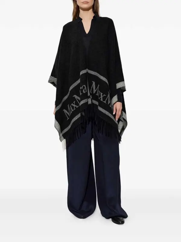Max Mara Fringed Poncho