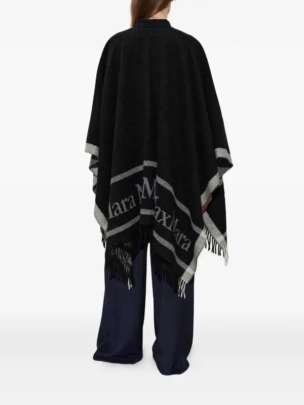Max Mara Fringed Poncho