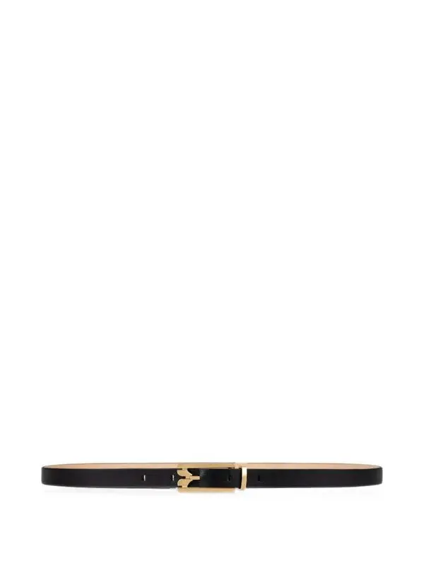 Victoria Beckham Dorian Leather Belt - Black