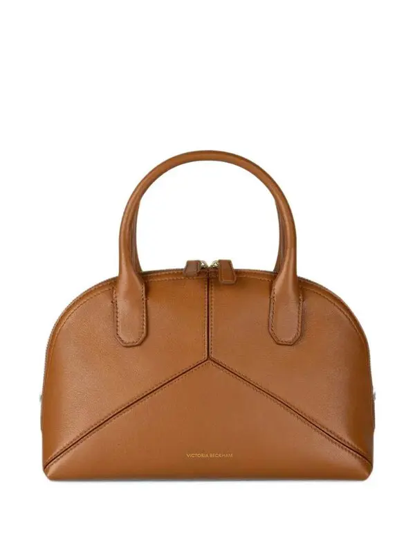 Victoria Beckham Doctor Small Leather Tote Bag - Brown