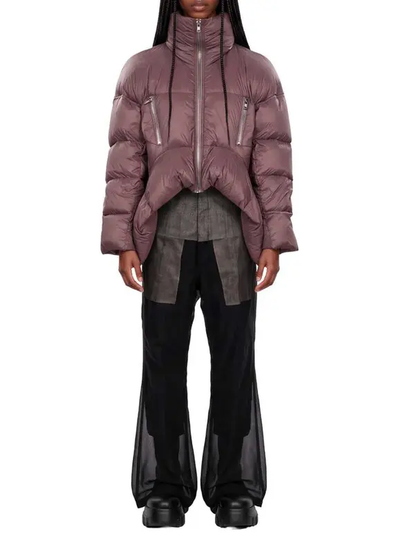 Rick Owens Purple Draculimo Padded Down Jacket - Multicolor