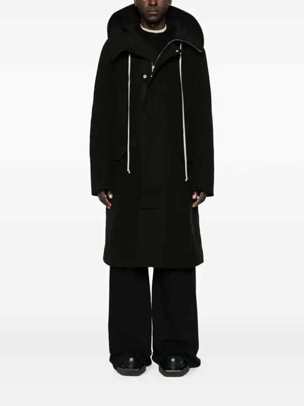Rick Owens Tower Oversized Parka In Brushed Twill