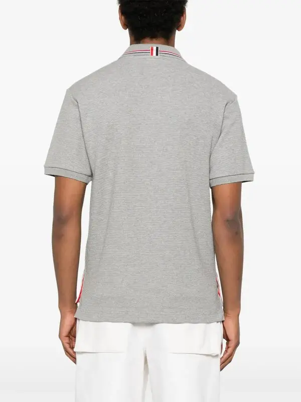 Thom Browne Cotton Polo With Logo Embroidery