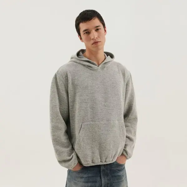 1989 STUDIO Knitted Hoodie - Gray