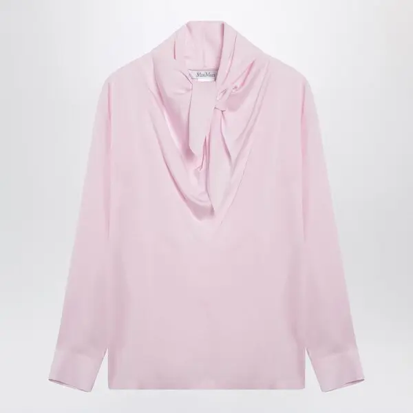 Max Mara Blouse In Silk Charmeuse - Pink