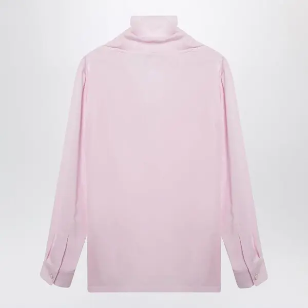 Max Mara Blouse In Silk Charmeuse - Pink