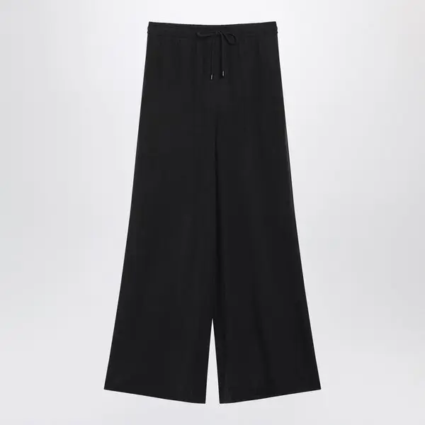 Max Mara Wide-leg Silk Trousers - Blue