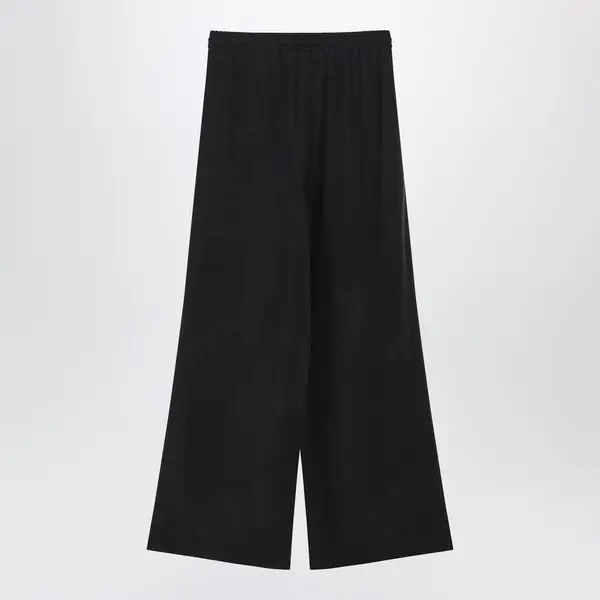 Max Mara Wide-leg Silk Trousers - Blue