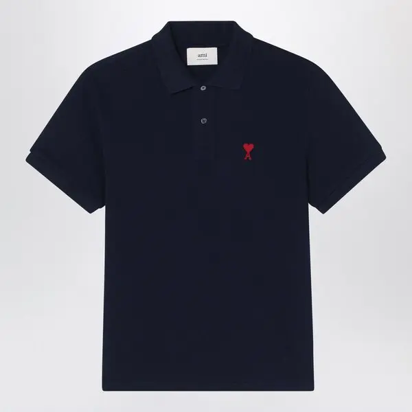 AMI Paris Polo De Coeur Midnight - Blue
