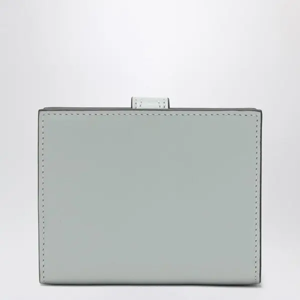 Chloé Paddington Square Wallet In Aqua Blue Leather - Gray