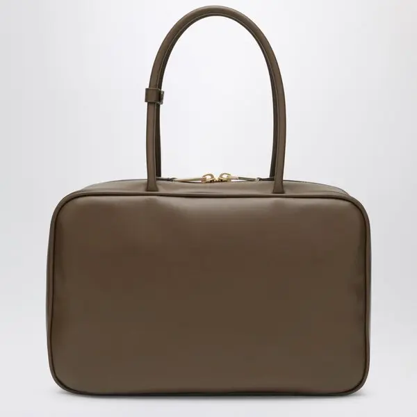 Miu Miu Beau Large Bag In Tundra-colored Leather - Green