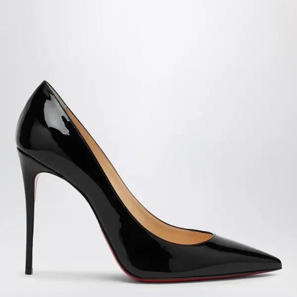 CHRISTIAN LOUBOUTIN Patent Leather Decollette - Black