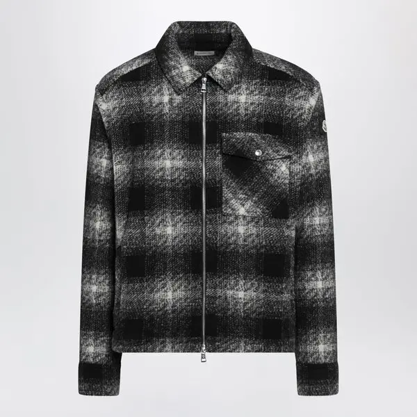 Moncler Check-pattern Wool-blend Jacket