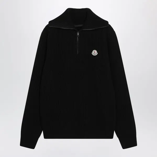 Moncler Ribbed Wool Jumper - Black