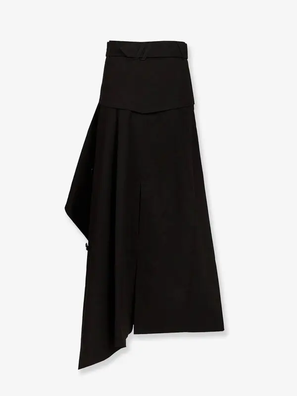 Burberry Heather Asymmetrical Trench Skirt