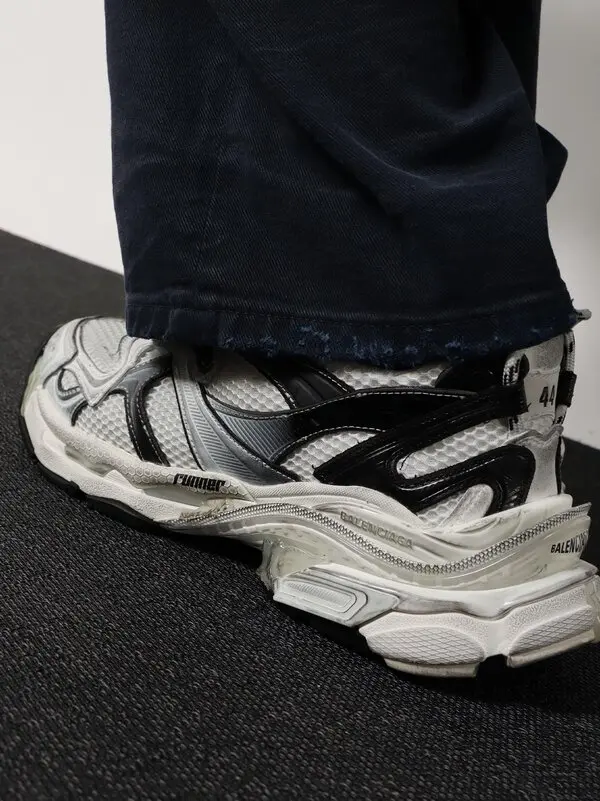 Balenciaga Mesh And Nylon Runner 2 Sneakers