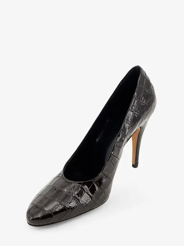 JUDE Jerry Leather Decollete With Croco Print