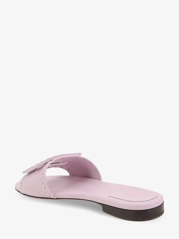Fendi Leather Tube Sandals - Multicolor