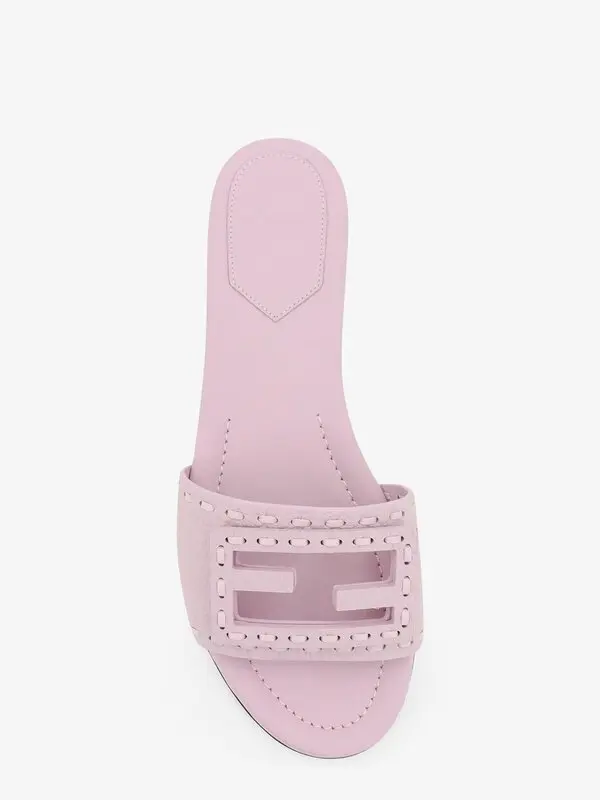 Fendi Leather Tube Sandals - Multicolor