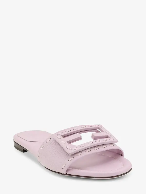 Fendi Leather Tube Sandals - Multicolor