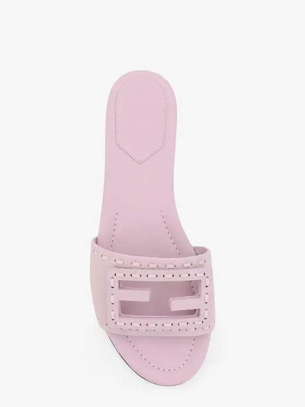 Fendi Leather Tube Sandals - Multicolor