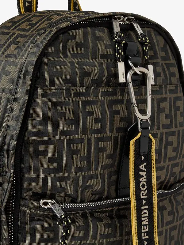 Fendi Climb Ff Zucca Technical Fabric Backpack - Multicolor