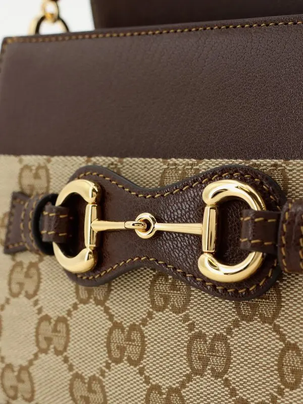 Gucci Horsebit Duomo Gg Canvas Handbag