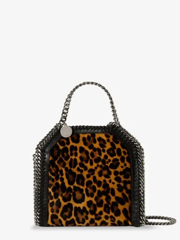 Stella McCartney Falabella Tiny Bag Velvet Crossbody Bag With Animal Print - Multicolor