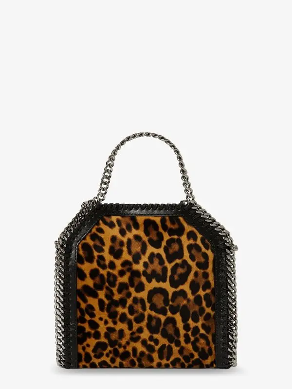 Stella McCartney Falabella Tiny Bag Velvet Crossbody Bag With Animal Print - Multicolor