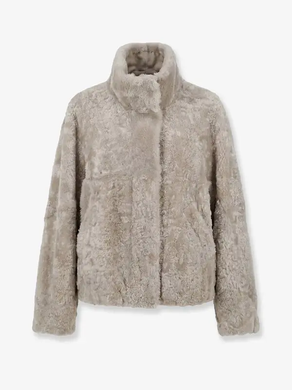 Brunello Cucinelli Sheepskin Jacket - Cream