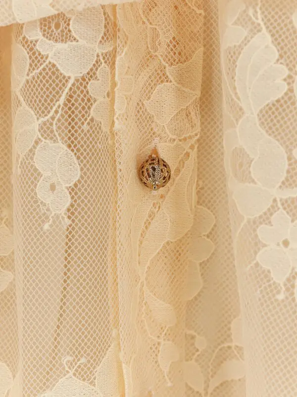 Zimmermann Valiant Lace Shirt - Cream