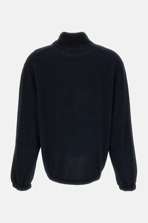 BARRIE Maglia Oversize In Con Colletto Polo - Nero