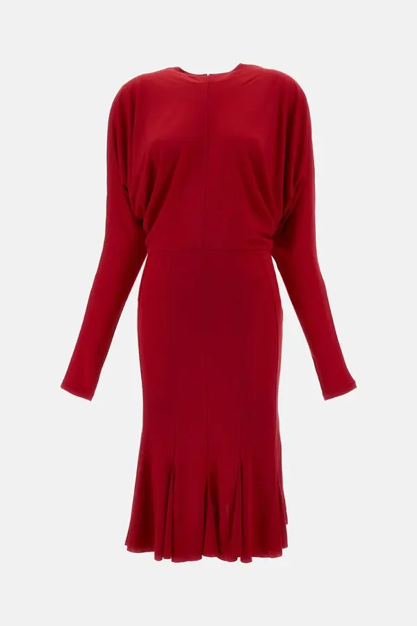Jacquemus Abito Midi La Robe Losange - Rosso