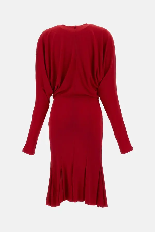 Jacquemus Abito Midi La Robe Losange - Rosso